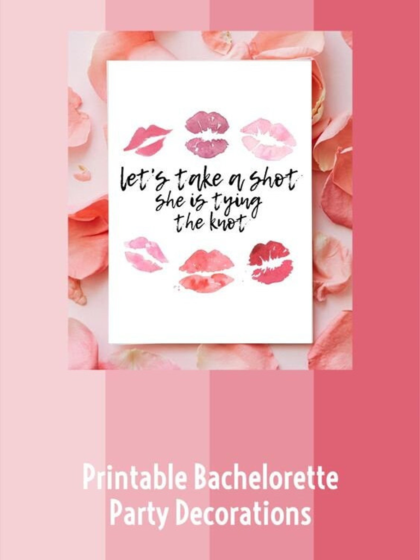 Funny Drinking Bachelorette Sign Bridal Party Game Activity - Etsy