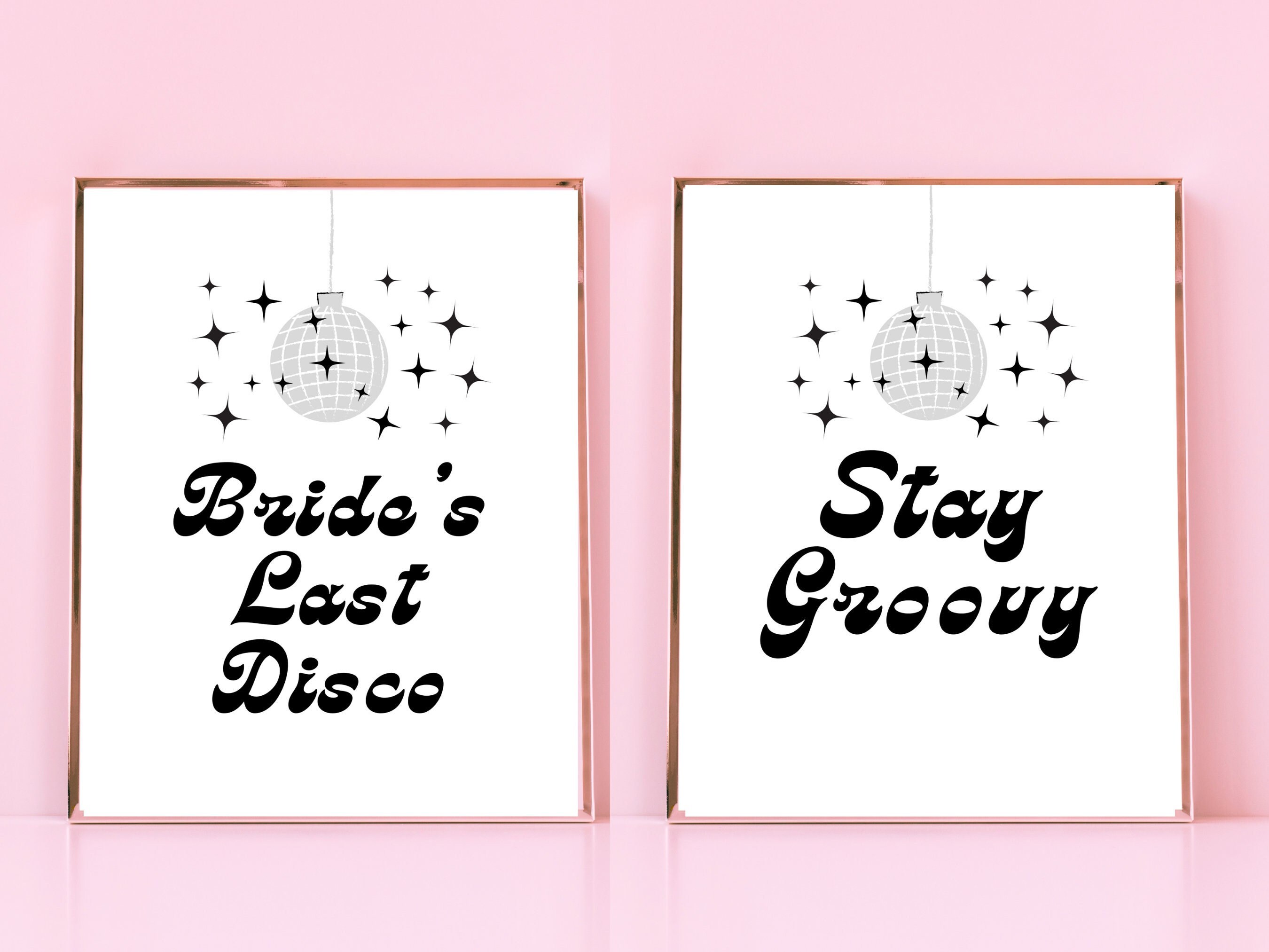 70s Themed Disco Bundle, Sign, Bachelorette Decoration Sign, Hen Party ...