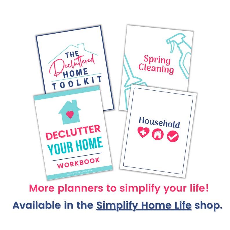 Decluttering Planner | Decluttering Printable Decluttering Planner ...