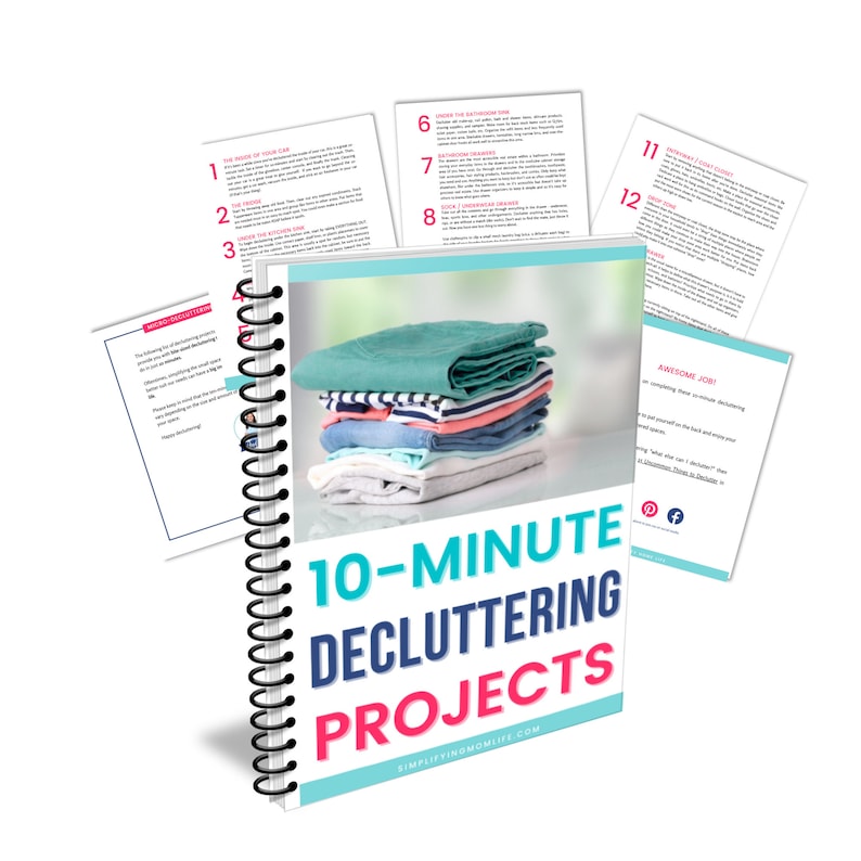 Declutter Planner 10-minute Decluttering Projects Declutter Checklist - Etsy