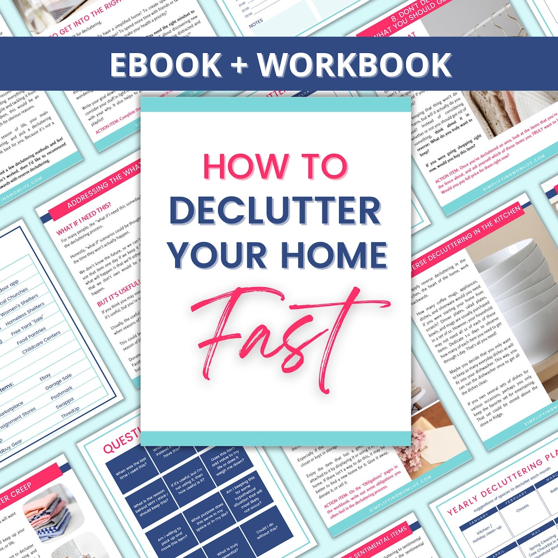 Declutter Planner Declutter Printable Declutter Your Home Fast Guide ...