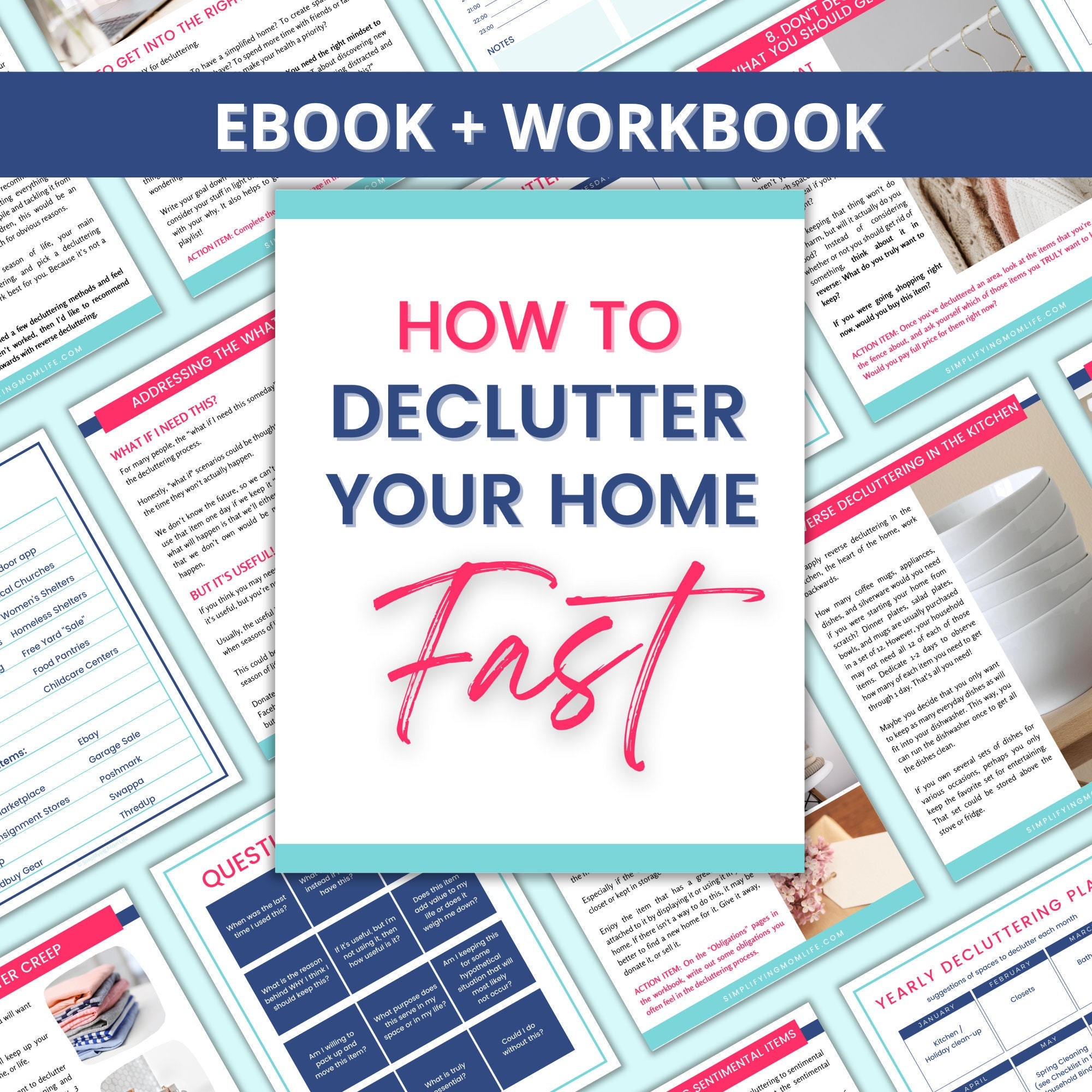 Declutter Planner Declutter Printable Declutter Your Home Fast Guide ...