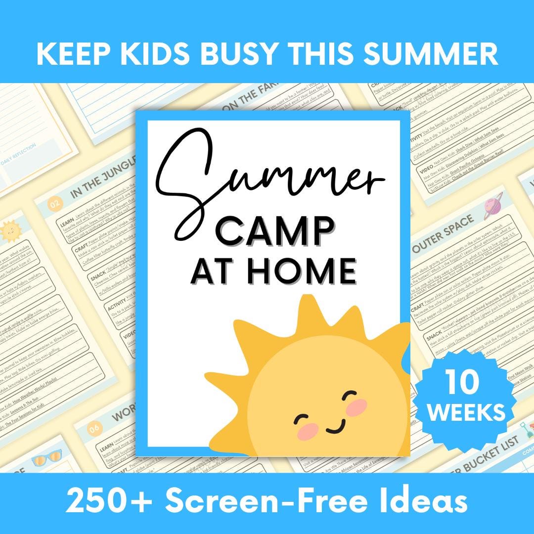 Summer Activities for Kids Printable | Easy Summer Fun for Kids ...