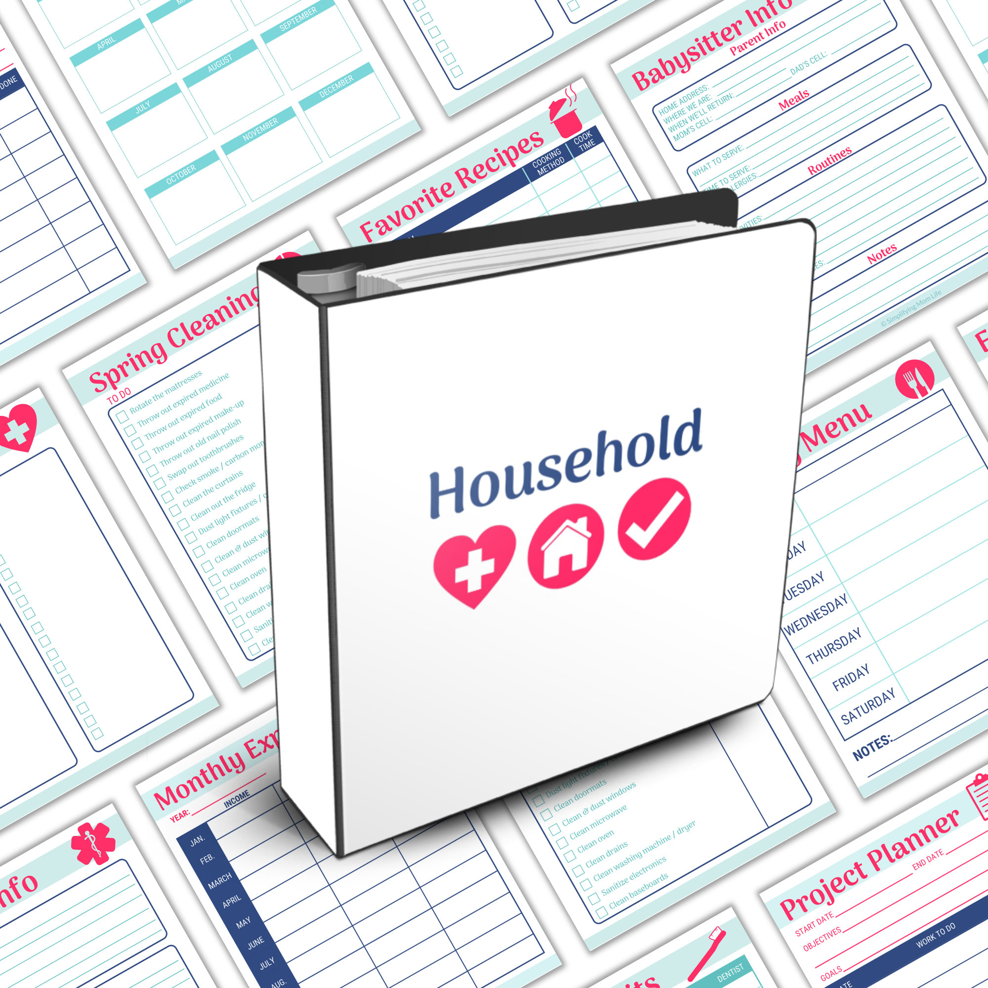 Home Management Binder House Planner Household Binder - Etsy