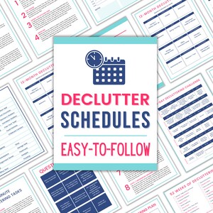 Declutter Planner Declutter Printable Declutter Schedules - Etsy