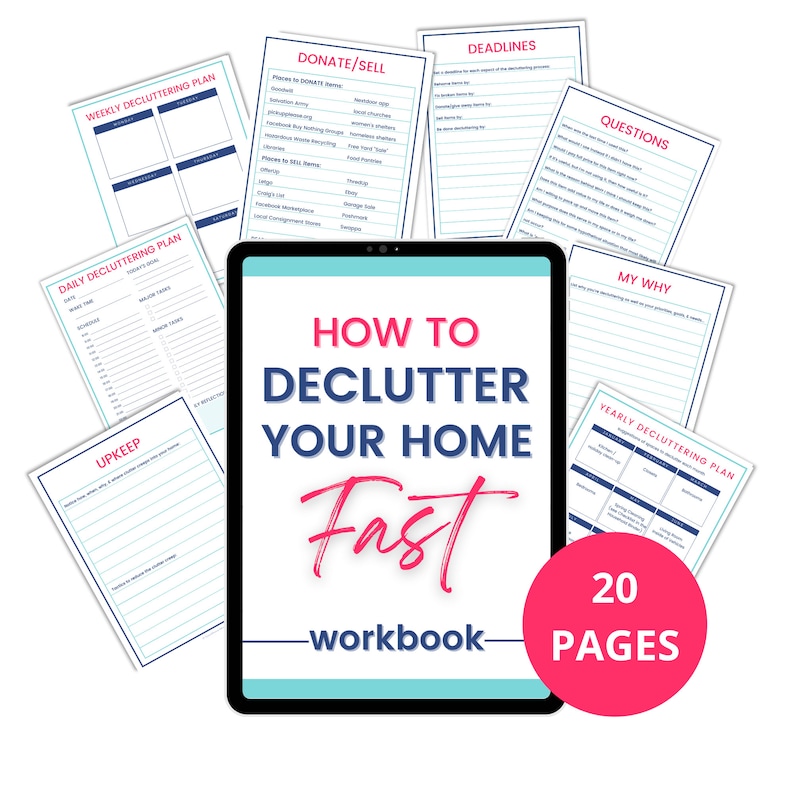Declutter Planner Declutter Printable Declutter Your Home Fast Guide ...