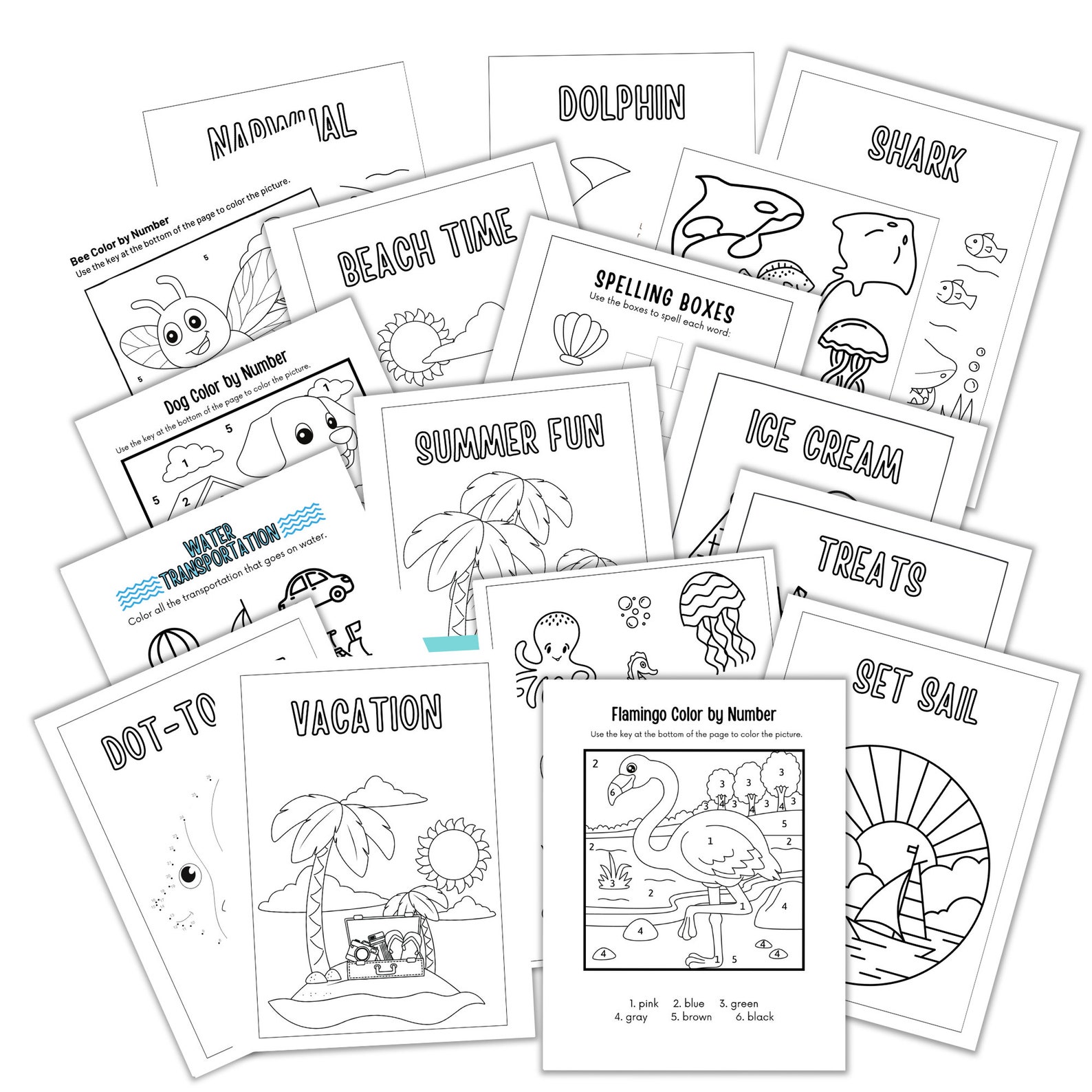 Kids Summer Activity Pack Printable - 40 Pages - Boredom Buster ...