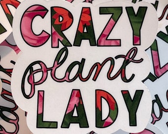 Crazy Plant Lady Sticker Decal - Etsy