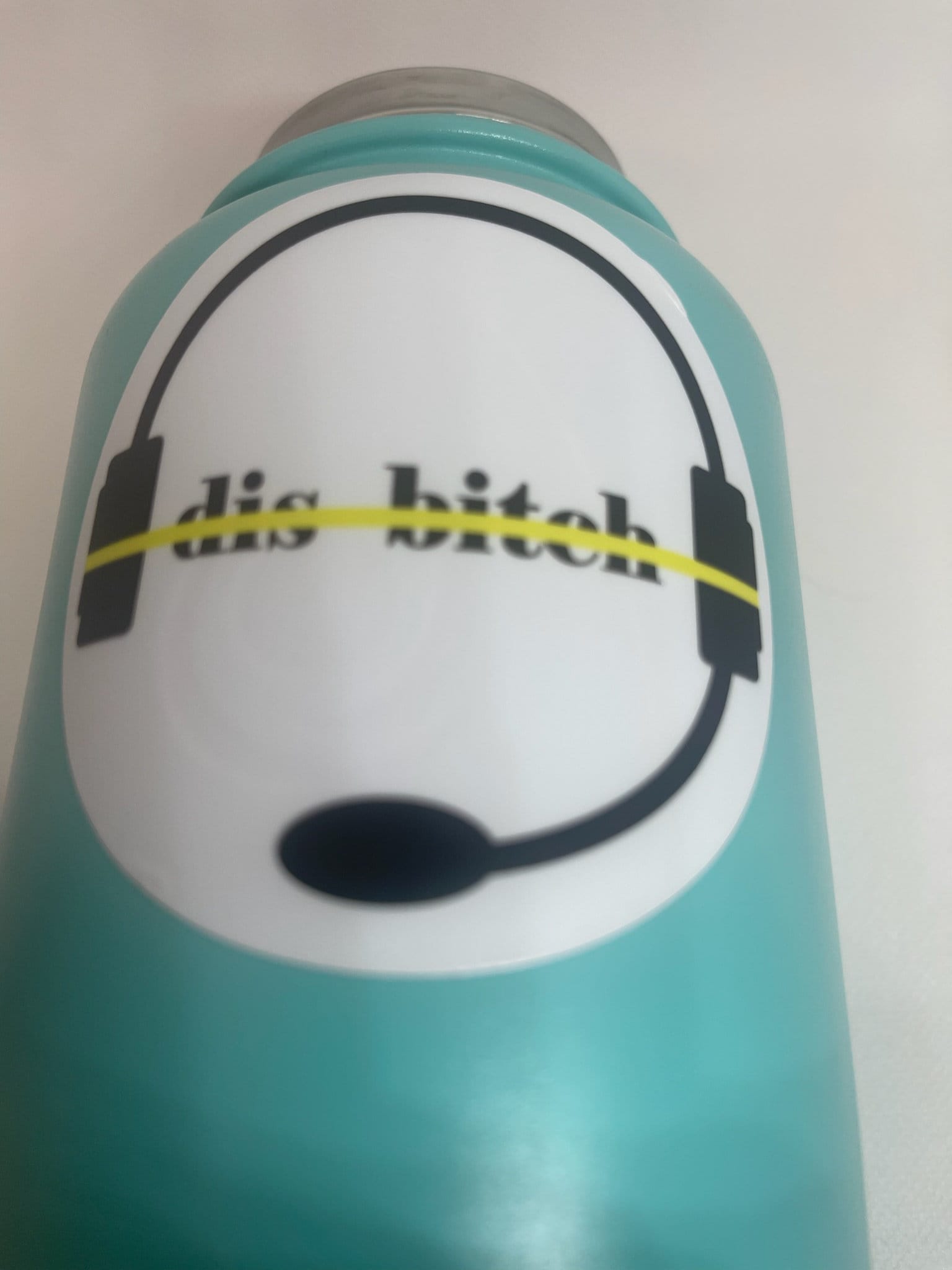 Thin Gold Line Dis Bitch (dispatch) Headset Sticker - Etsy