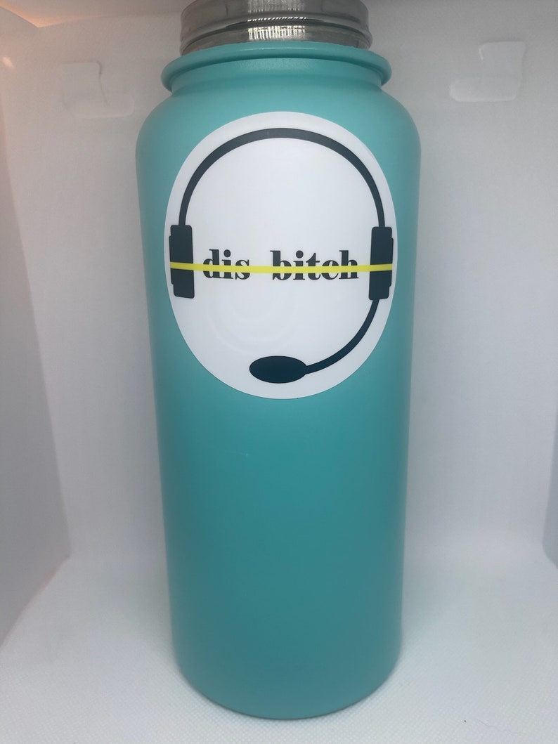 Thin Gold Line Dis Bitch (dispatch) Headset Sticker - Etsy