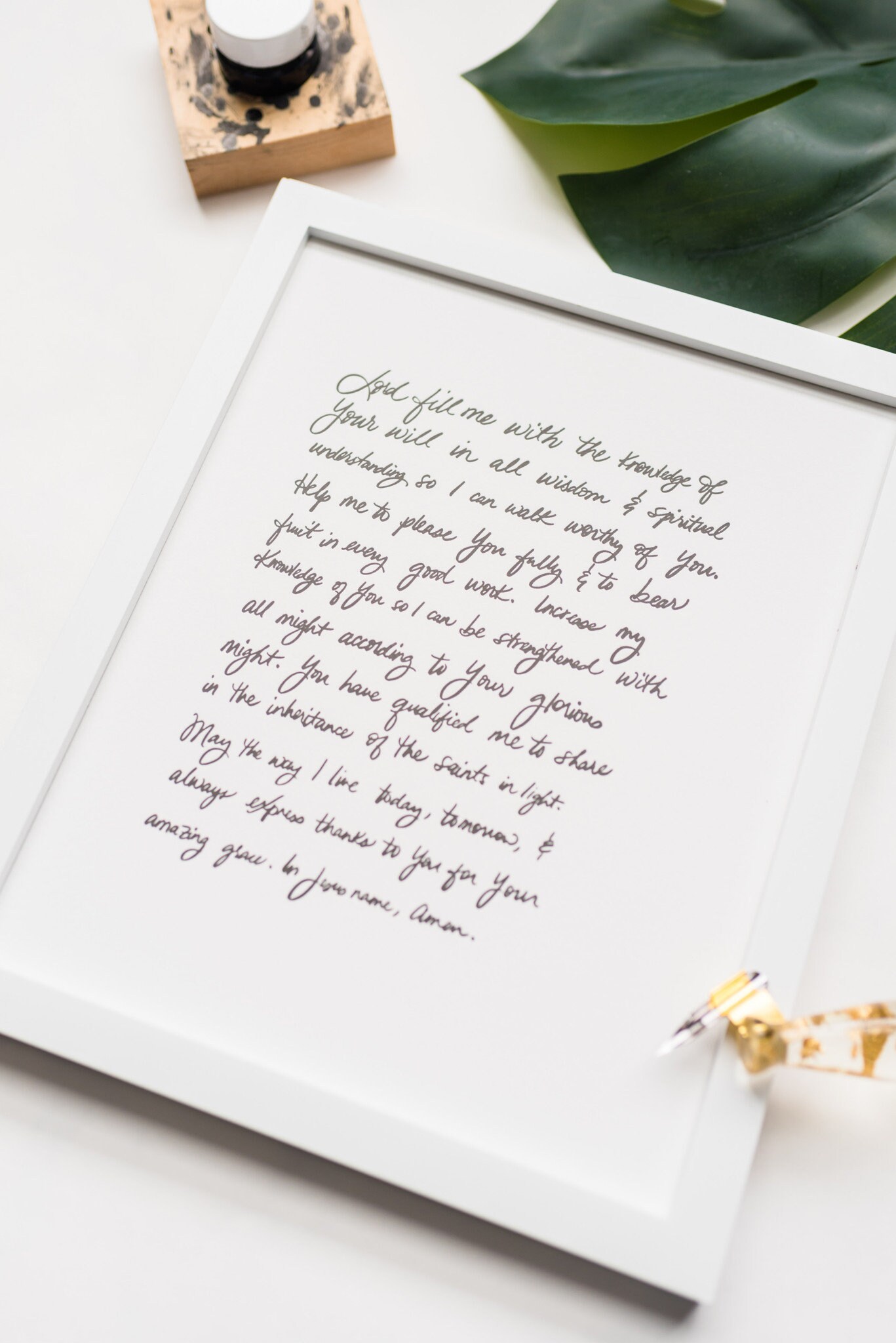 Lord, Fill Me Prayer Bible Print - Etsy