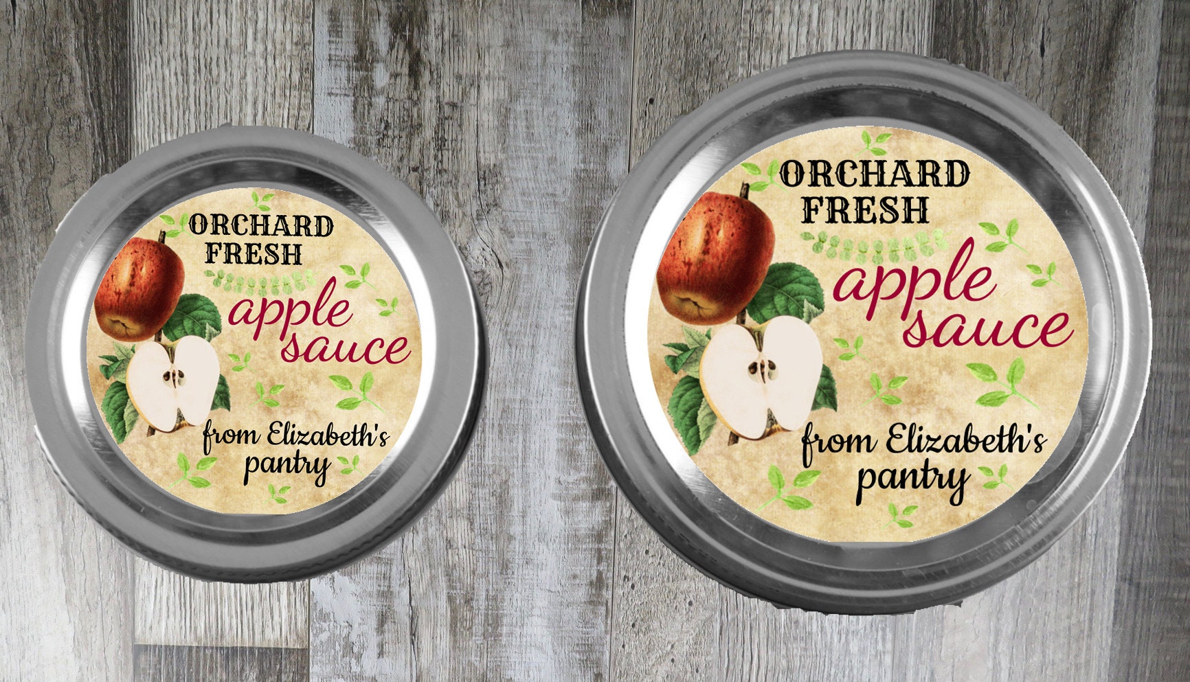 Personalized Canning Labels Apple Canning Stickers Mason - Etsy