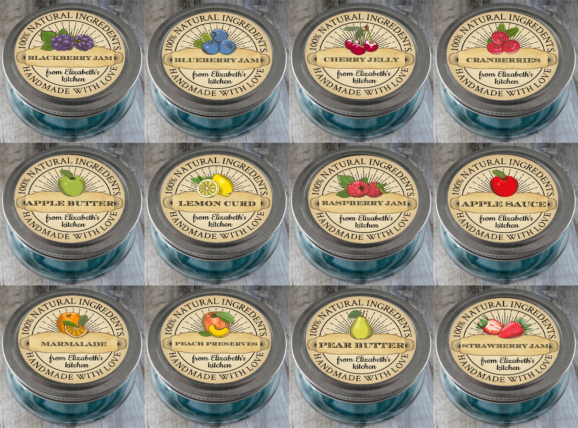 Personalized Canning Labels Vintage Style Canning Sticker - Etsy