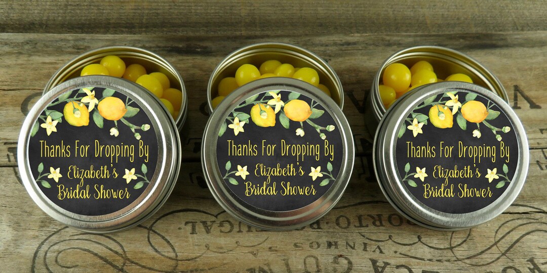Personalized Favor Tins - Party Favor Tin - Loose Tea Favor ...