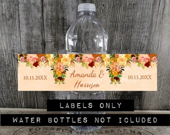 30 Thanksgiving Water Bottle Labels Thanksgiving Decor Thanksgiving ...