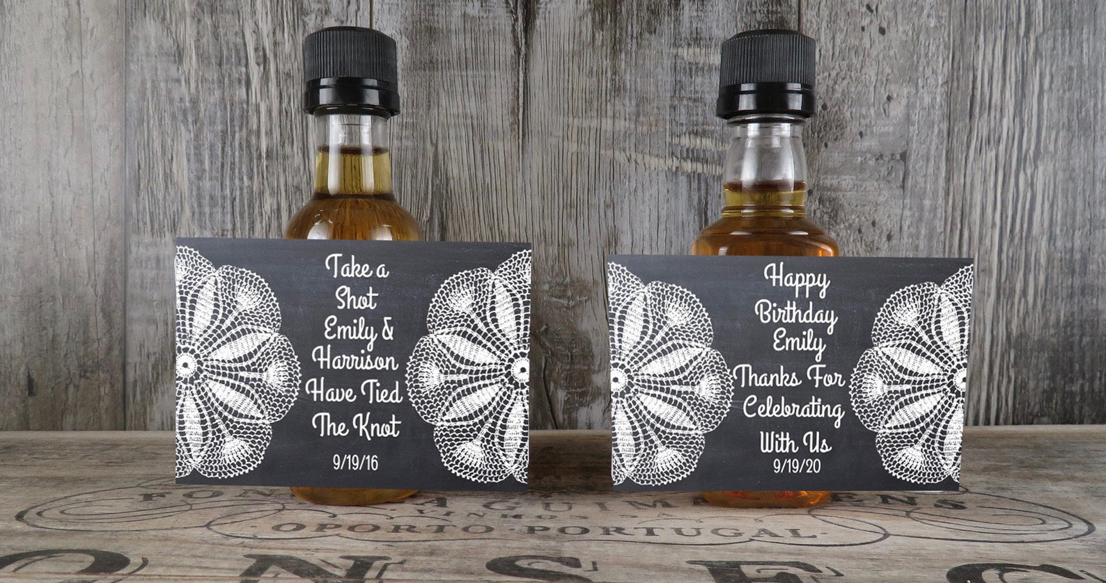 Personalized Mini Liquor Labels Waterproof Custom Favor - Etsy