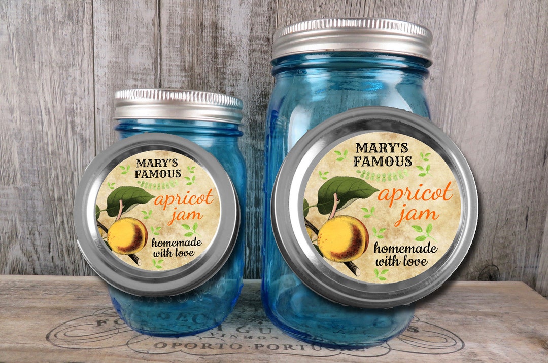 Personalized Canning Labels Apricot Canning Stickers Mason - Etsy