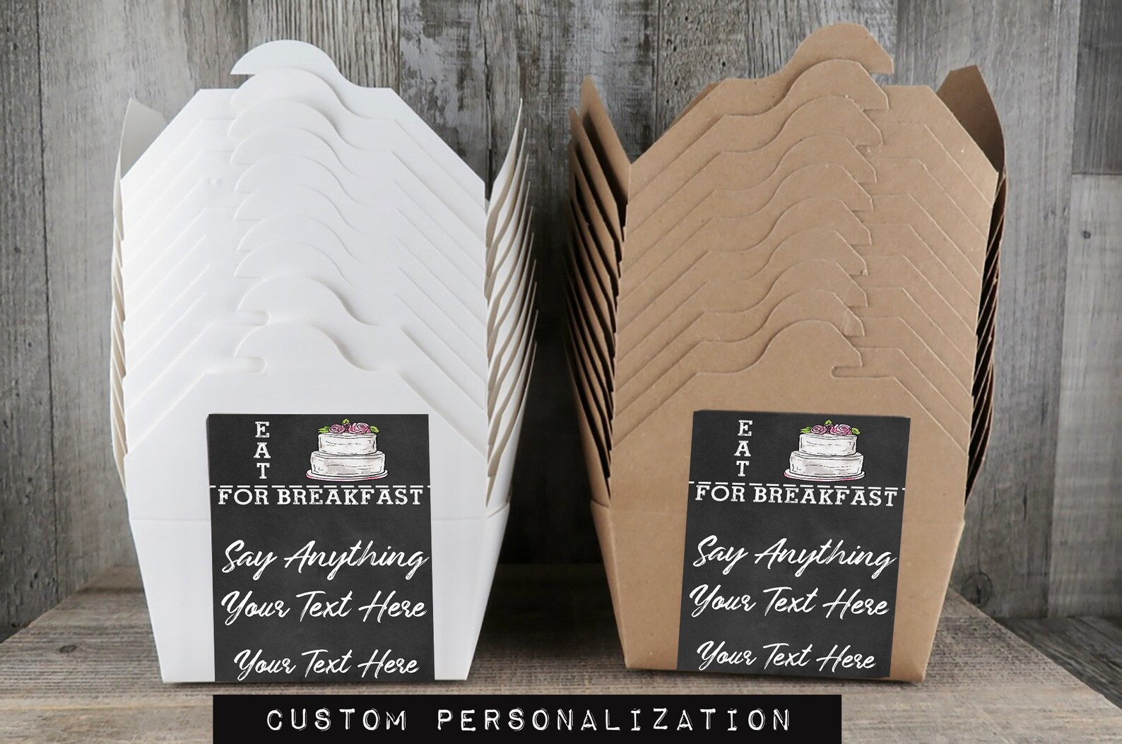 Cake Boxes Personalized Wedding Cake Take Out Boxes Eat - Etsy