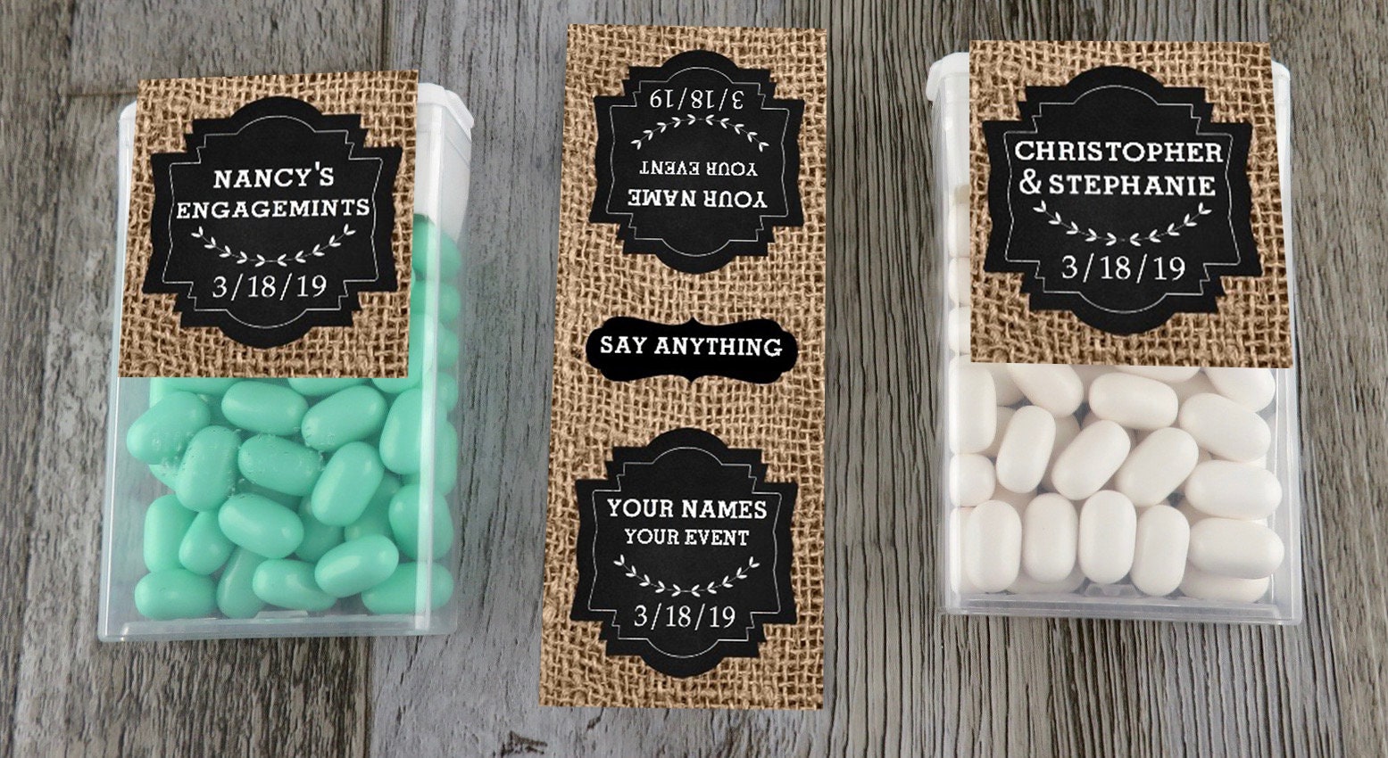 Personalized Mint Favor Stickers Mint Favor Labels Mint to | Etsy