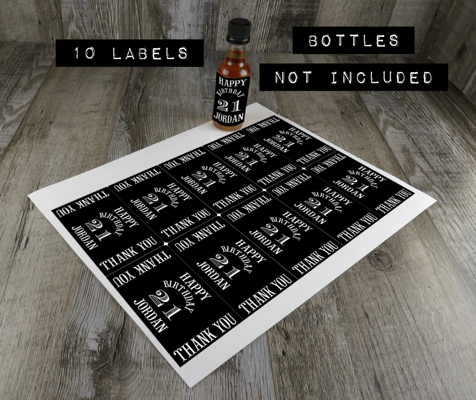 Personalized Mini Liquor Labels Waterproof Custom Favor - Etsy