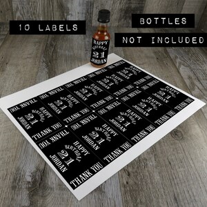 Personalized Mini Liquor Labels Waterproof Custom Favor Labels Liquor ...