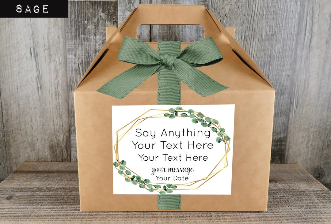 Personalized Gable Favor Box Minimalist Geometric Party - Etsy