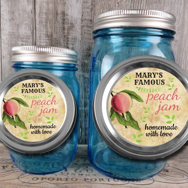 Peach Mason Jars - Etsy