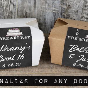 Cake Boxes Personalized Wedding Cake Take Out Boxes Eat Cake for ...