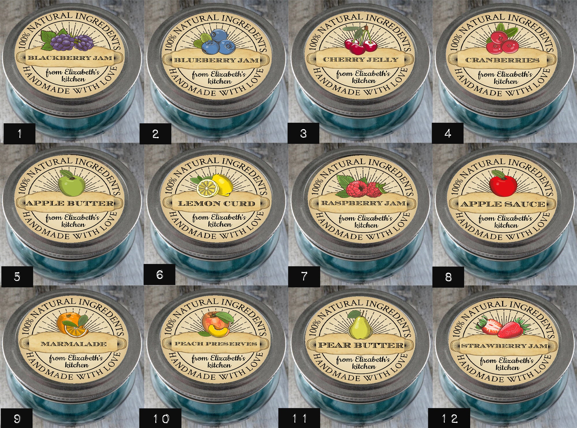 Personalized Canning Labels Vintage Style Canning Sticker - Etsy