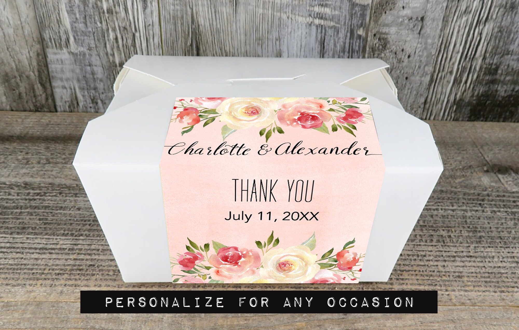 Cake Boxes Personalized Wedding Cake Take Out Boxes Blush - Etsy