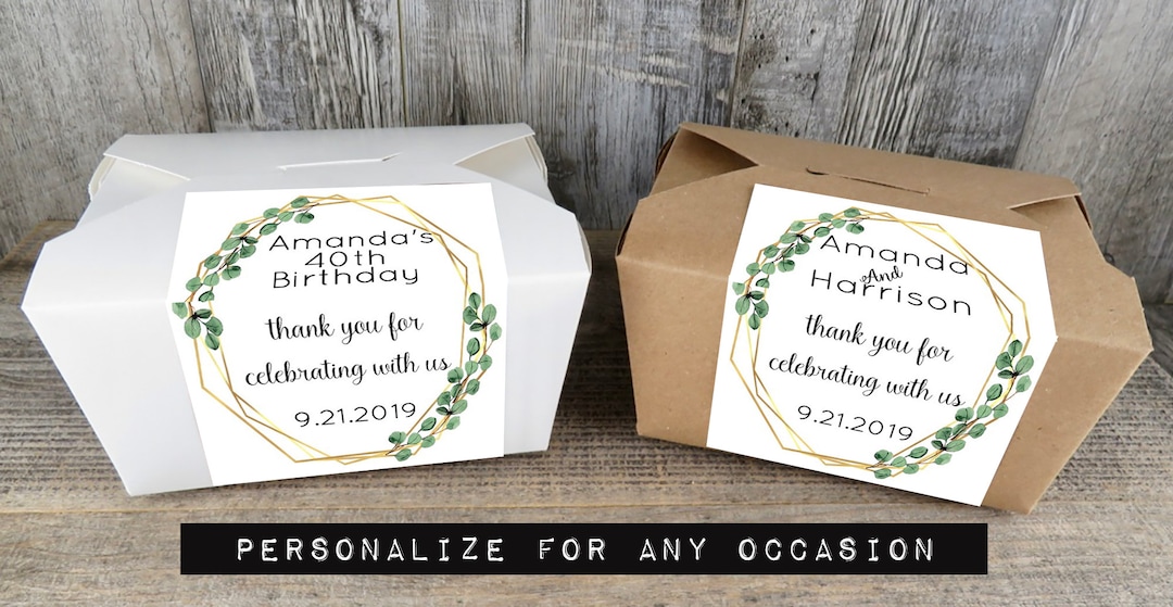 Cake Boxes Personalized Wedding Cake Take Out Boxes Minimalist ...