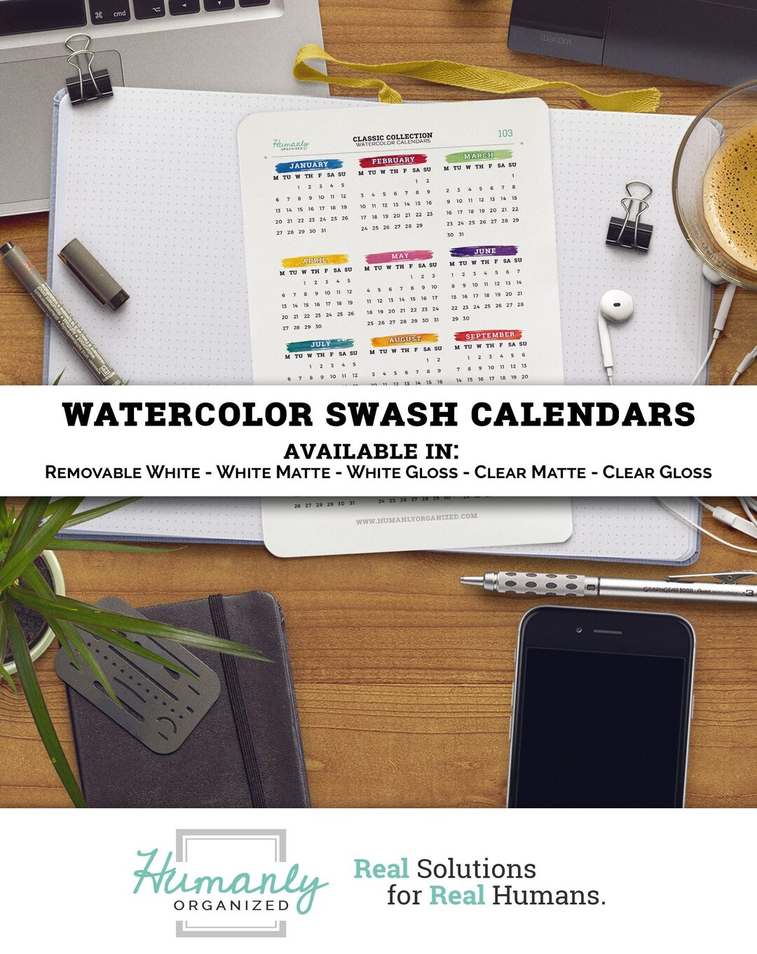 2026 Monday Start 5mm Dot Journal Calendar Stickers - Minimalist ...