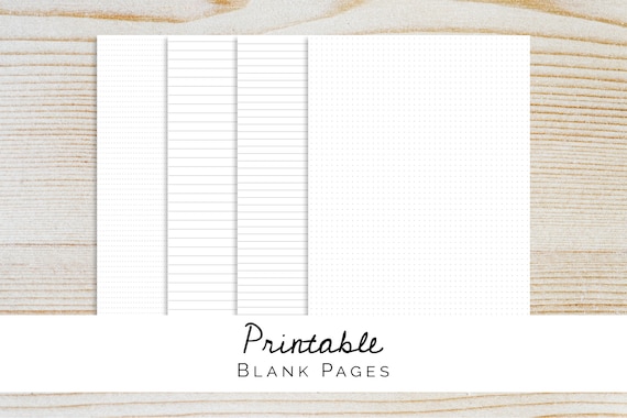 Easy-to-see 5mm Dot Grid Blank Pages Printable Bullet | Etsy
