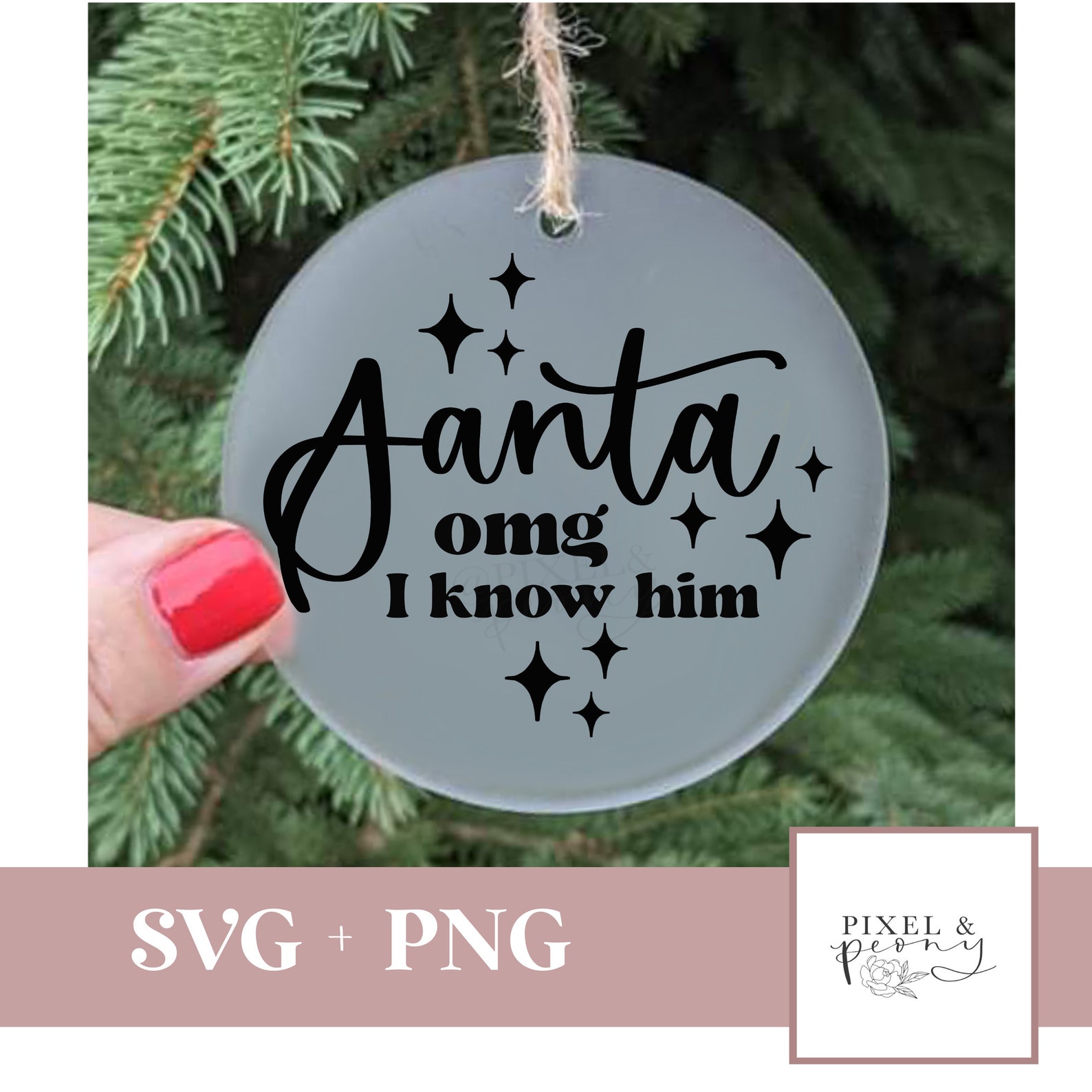 Santa I Know Him Christmas Quote Craft File Christmas DIY Instant ...