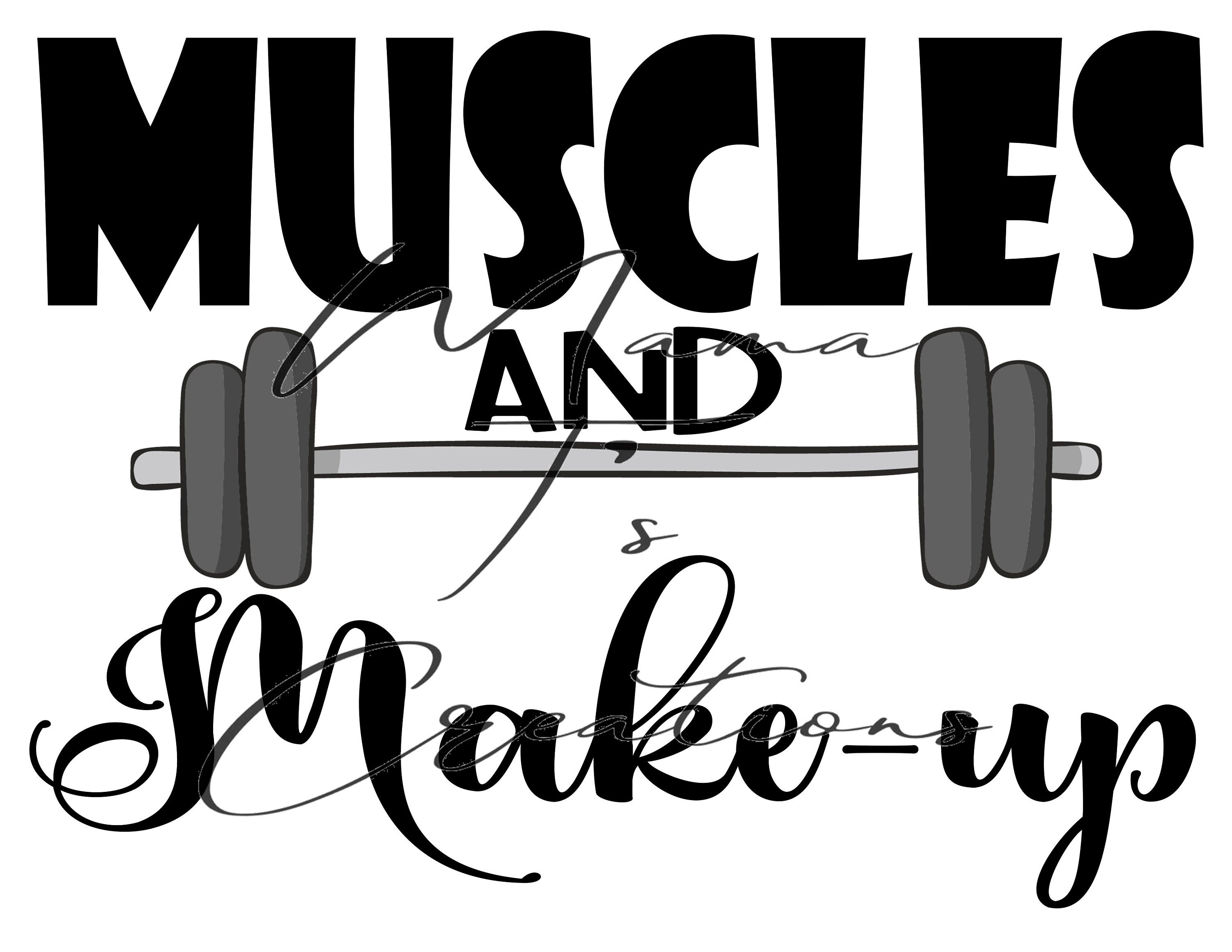 Muscles and Make-up Digital File, INSTANT DOWNLOAD, Vinyl and ...