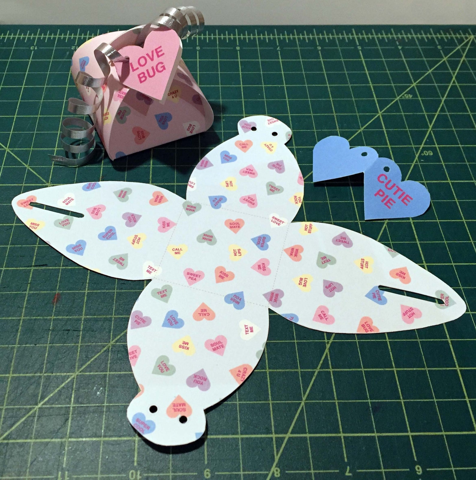 Valentine's Day Heart Conversation Gift Boxes - Printable PDF - Etsy