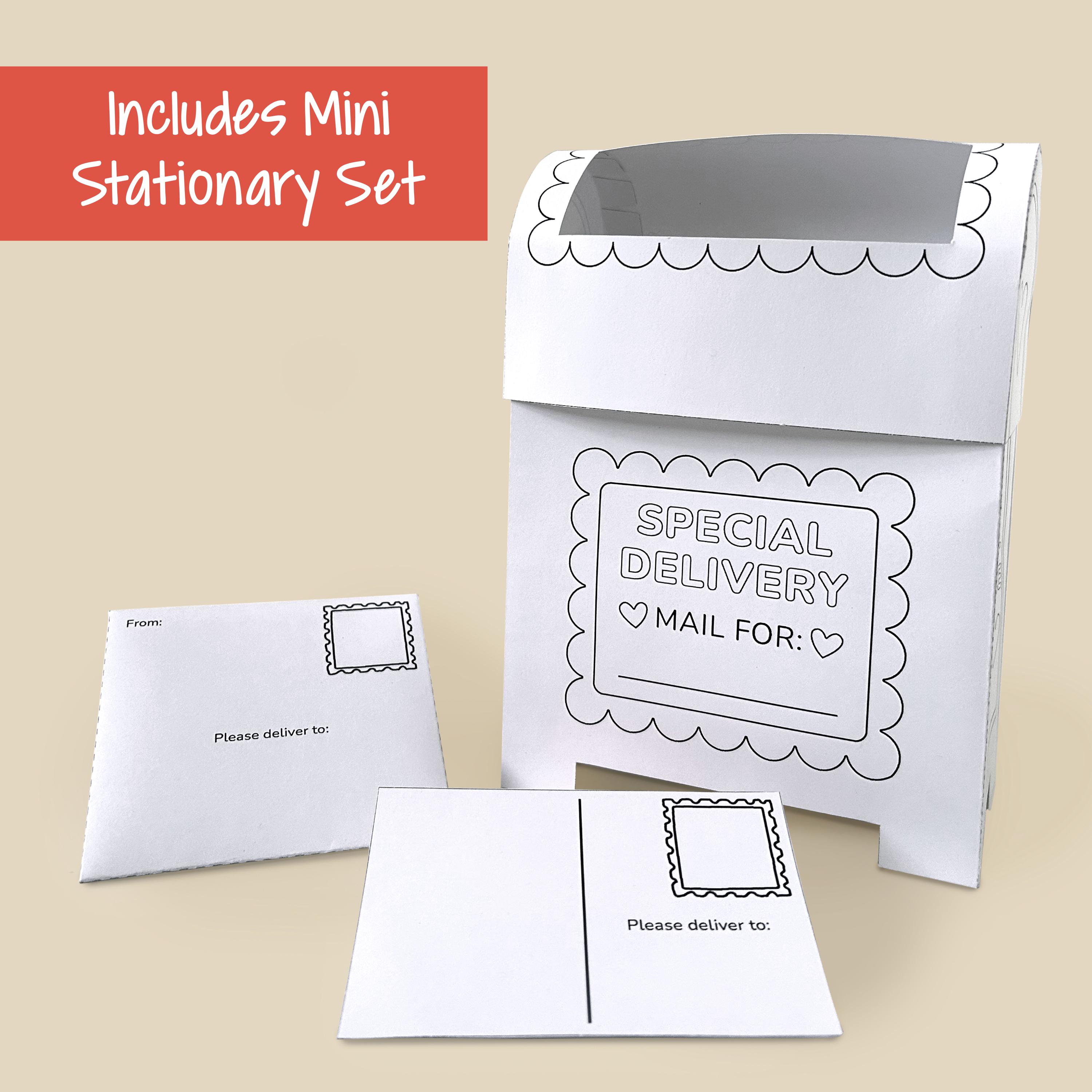 Valentine Mailbox Craft Kit, Color Your Own Cupid Postal Service ...