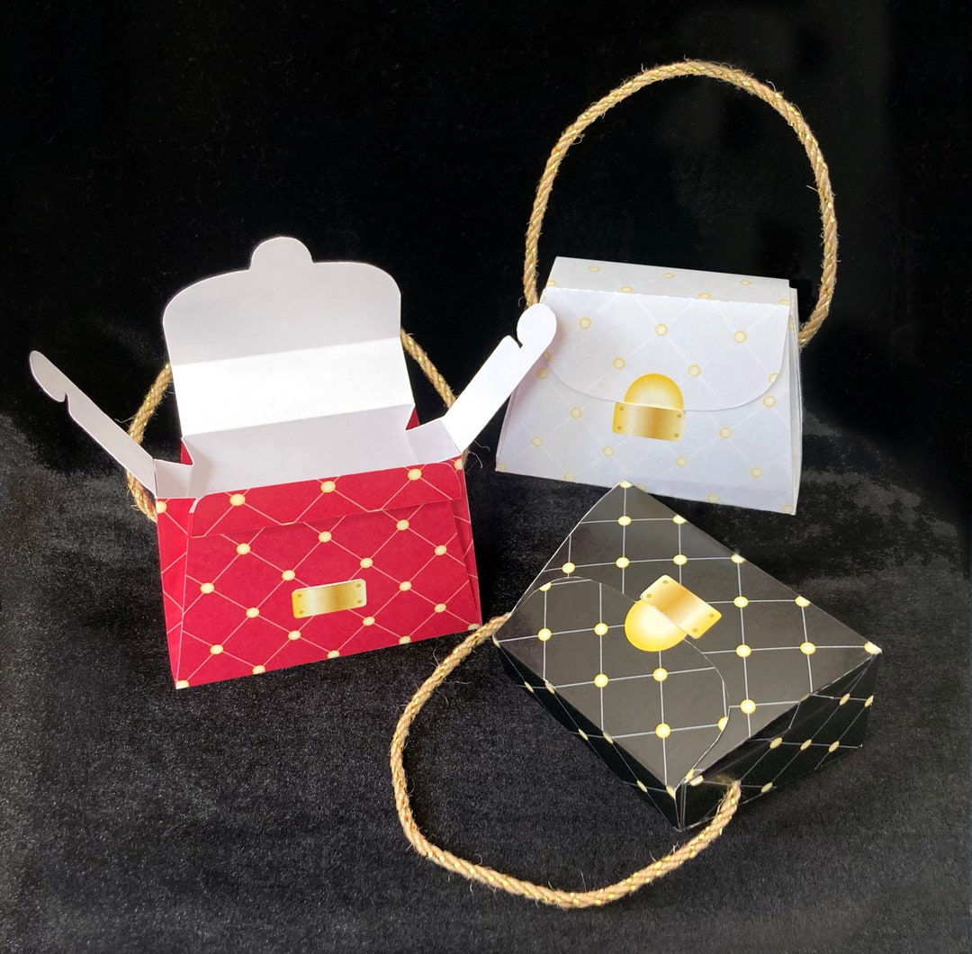 Purse Party Favor Gift Boxes - Printable PDF - Instant Download - Etsy