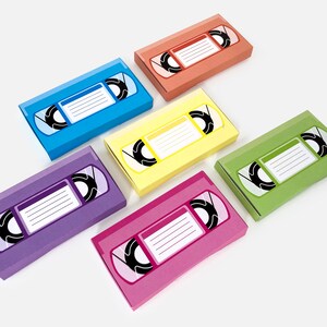 Retro VHS Tapes - Gift Card Holders, Party Favor Gift Boxes, Paper Toy ...