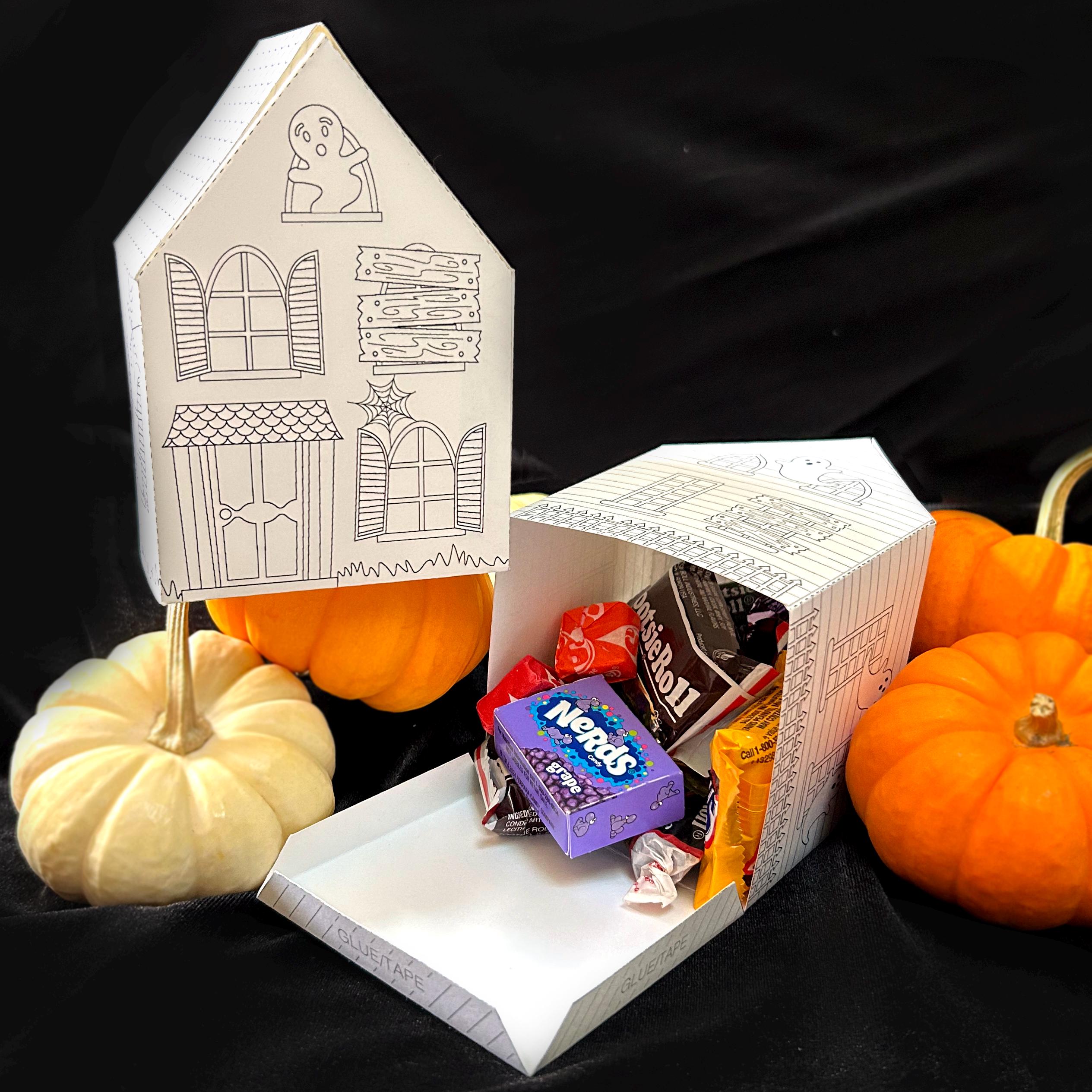 Halloween Haunted House 3D Paper Craft: DIY Activity (digital Download ...