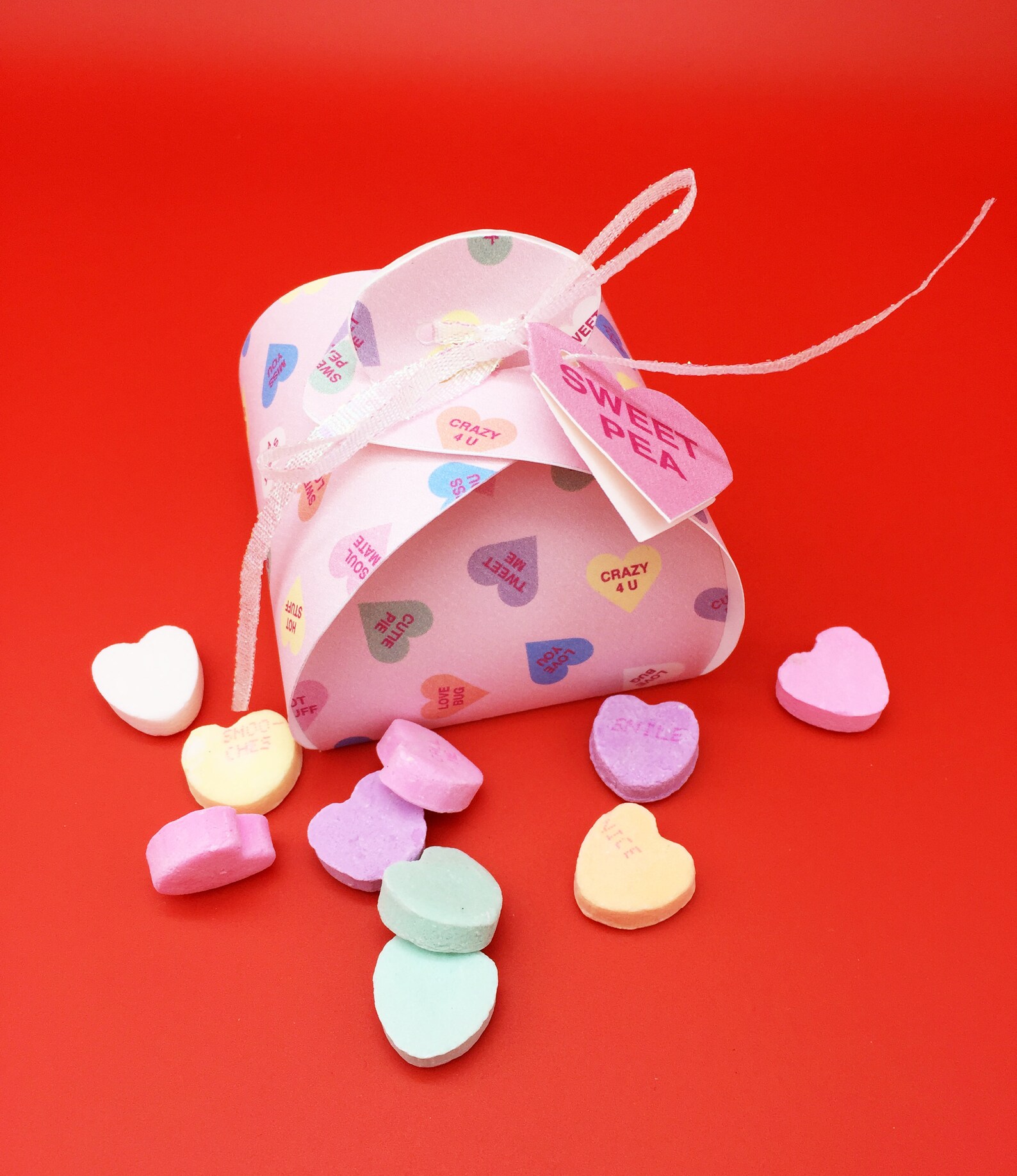 Valentine's Day Heart Conversation Gift Boxes - Printable PDF - Etsy