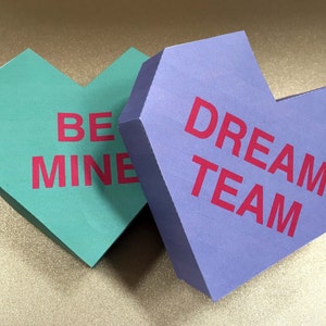 Heart Conversation Gift Boxes - 7 Colors - Printable PDF - Instant ...