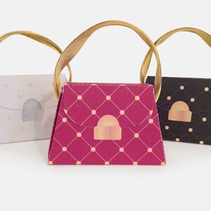 Purse Party Favor Gift Boxes Printable PDF Instant - Etsy