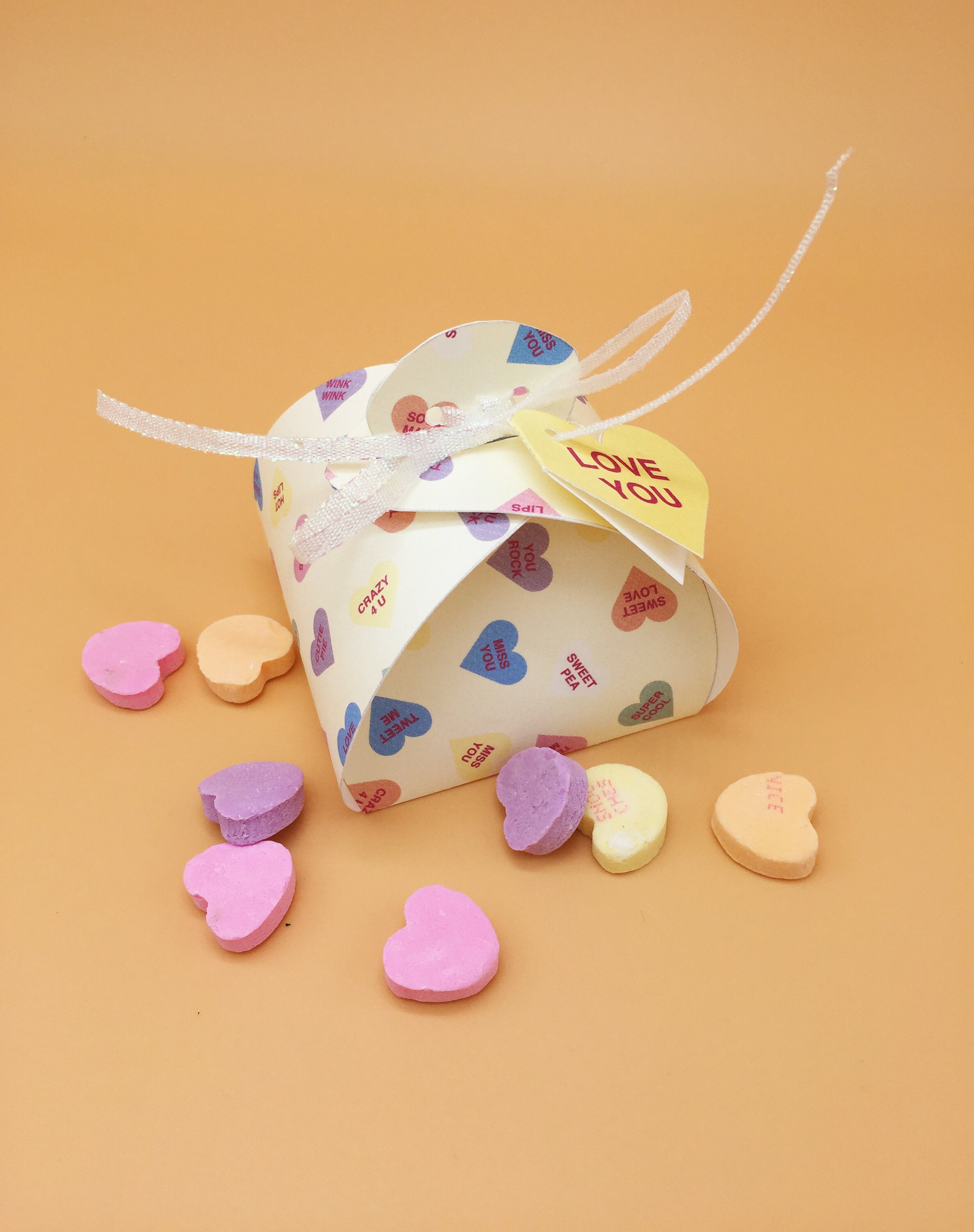 Valentine's Day Heart Conversation Gift Boxes - Printable PDF - Etsy