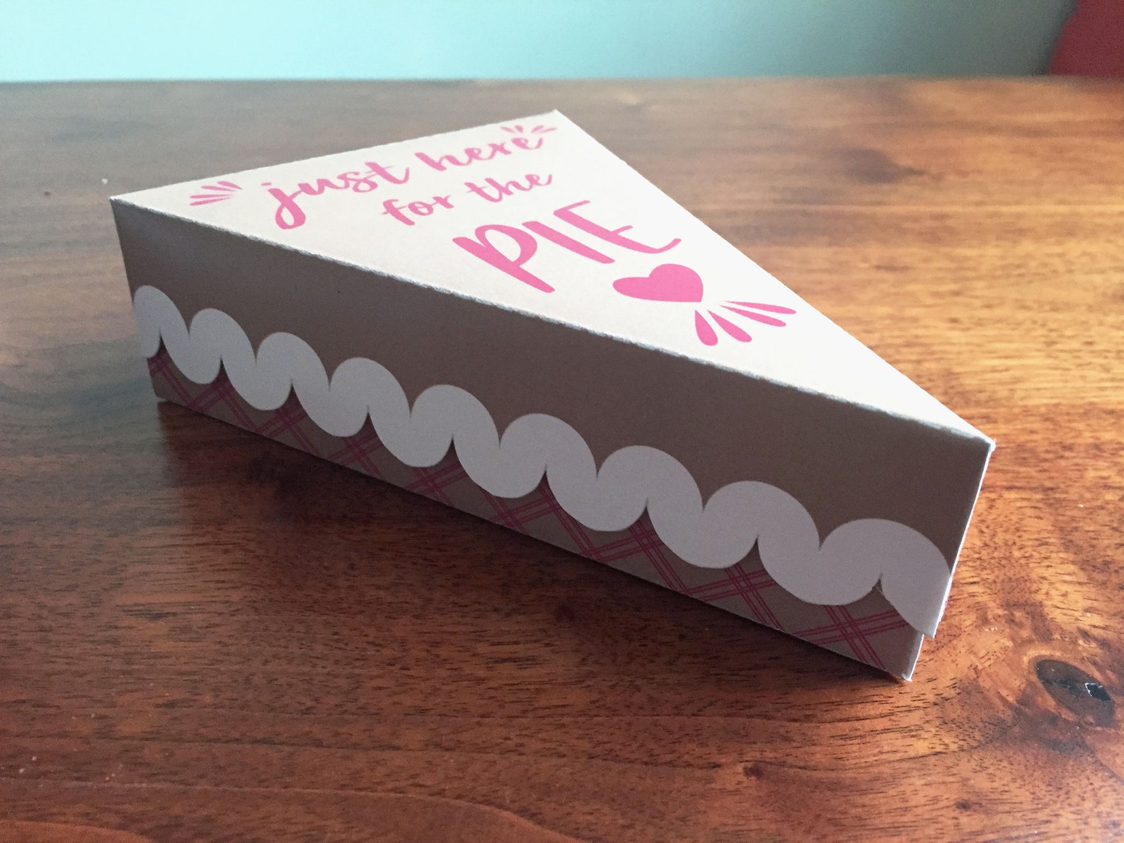 Thanksgiving Pie Leftover Gift Box Printable PDF Instant - Etsy