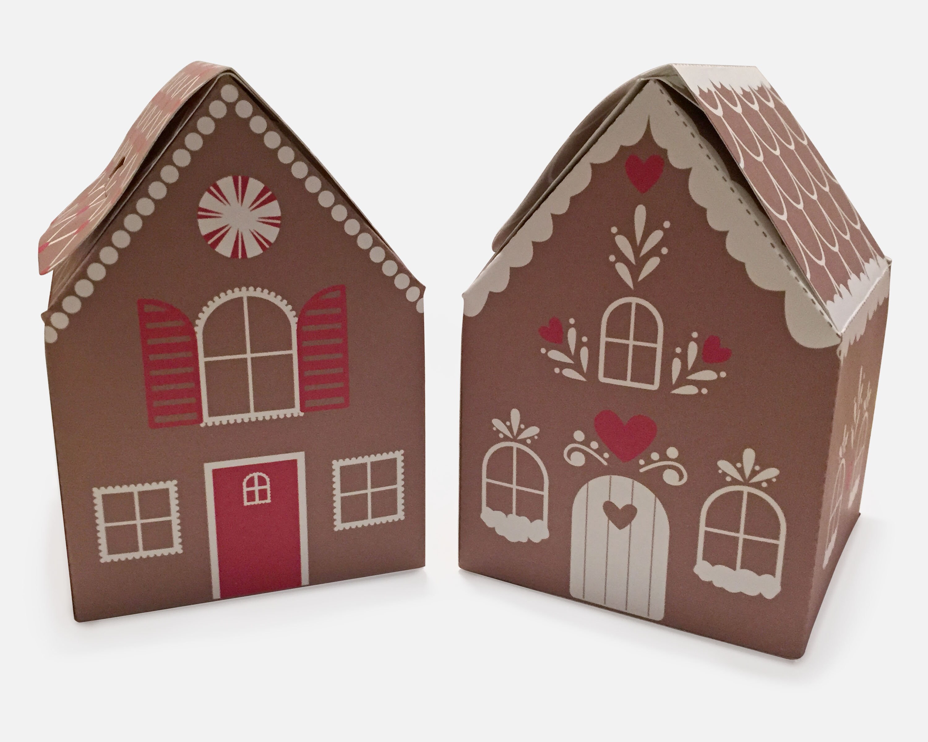 Gingerbread House Gift Boxes Printable PDF Instant | Etsy