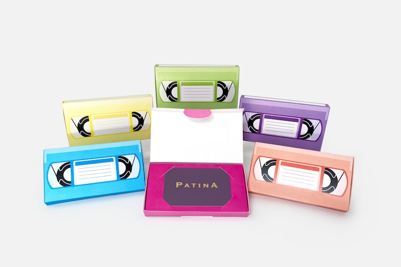 Retro VHS Tapes - Gift Card Holders, Party Favor Gift Boxes, Paper Toy ...