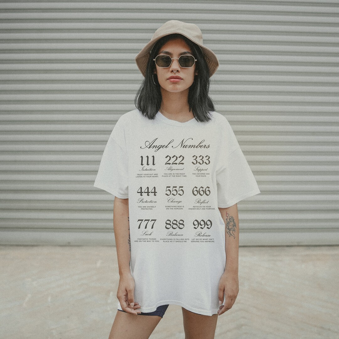 Angel Numbers Tee - Etsy