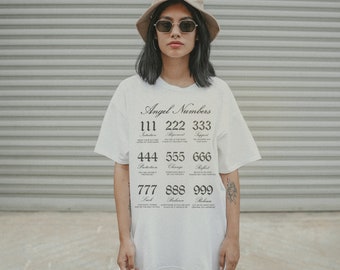 Angel Numbers Tee - Etsy