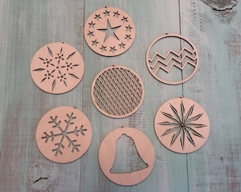 Laser cut ornaments | Etsy